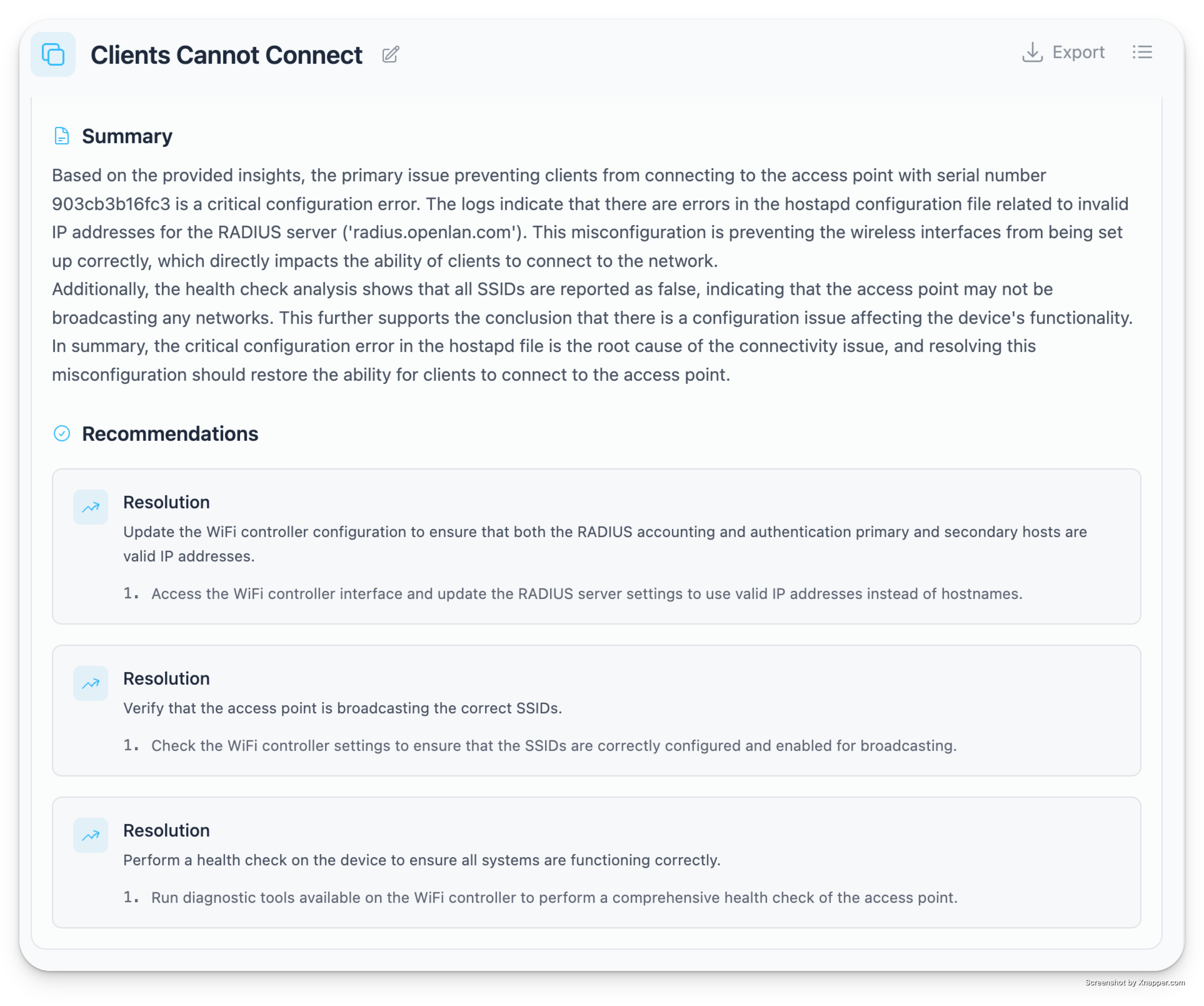 Proactive Issue Resolution